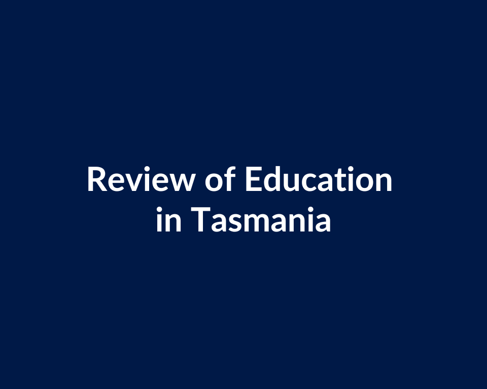 Review of the state’s education system - Department for Education ...